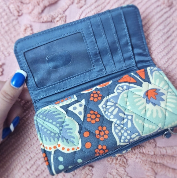 Vera Bradley | Bags | Retired Vera Bradley Nomadic Floral Quilted Trifold Wallet | Poshmark